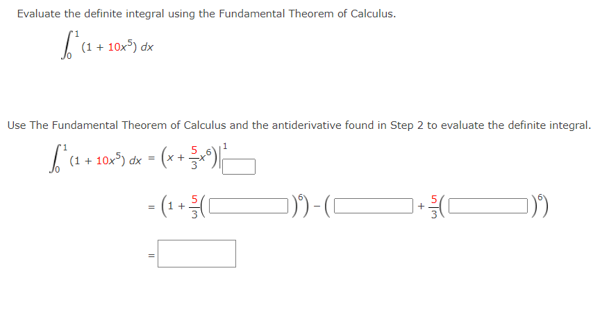 Solved Evaluate the definite integral using the Fundamental | Chegg.com