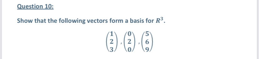 Solved Show that the following vectors form a basis for | Chegg.com