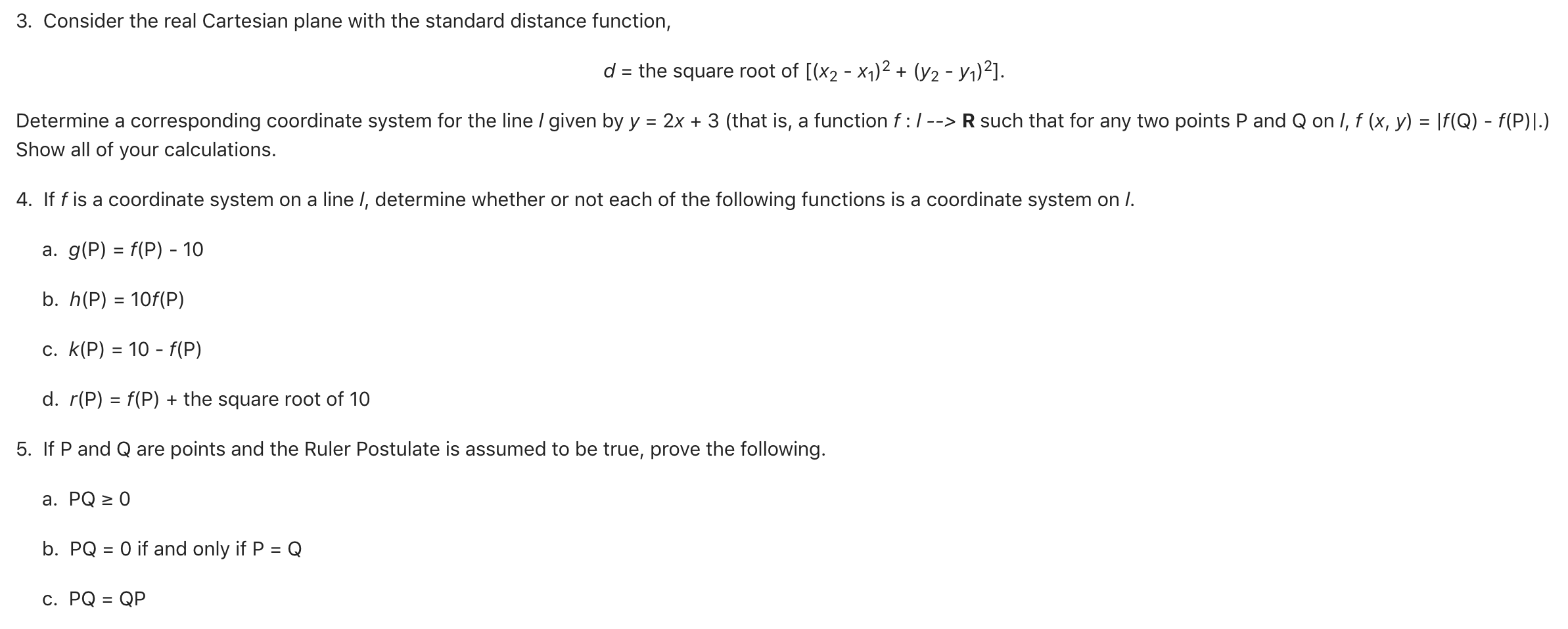 Solved 3. Consider the real Cartesian plane with the | Chegg.com Solved 3. Consider the real Cartesian plane with the | Chegg.com