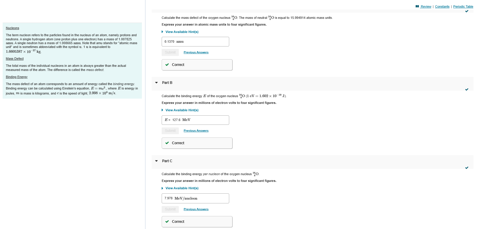 Solved Calculate the mass defect of the oxygen nucleus 816O. | Chegg.com