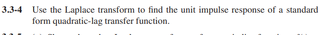 Solved 3-4 Use the Laplace transform to find the unit | Chegg.com