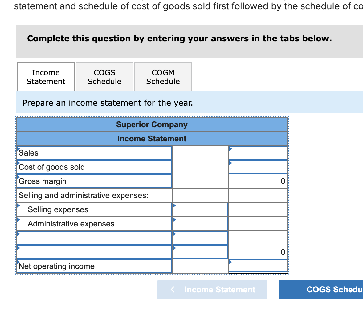 Solved Problem 3-13 (Algo) Schedules of Cost of Goods | Chegg.com