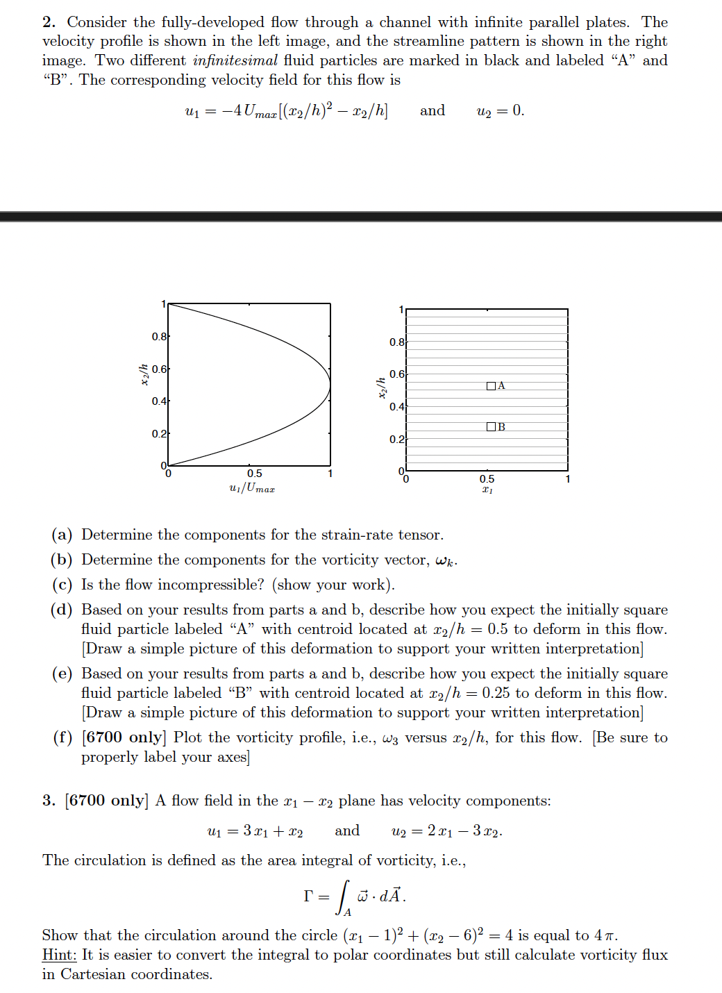 Solved 2. Consider the fully-developed flow through a | Chegg.com
