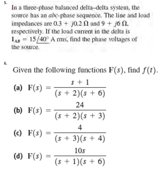 Solved A positive-sequence balanced three-phase wye-connect- | Chegg.com