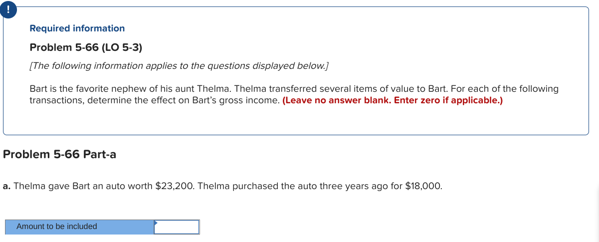 Solved Required information Problem 5-66 (LO 5-3) (The | Chegg.com Solved Required information Problem 5-66 (LO 5-3) (The | Chegg.com