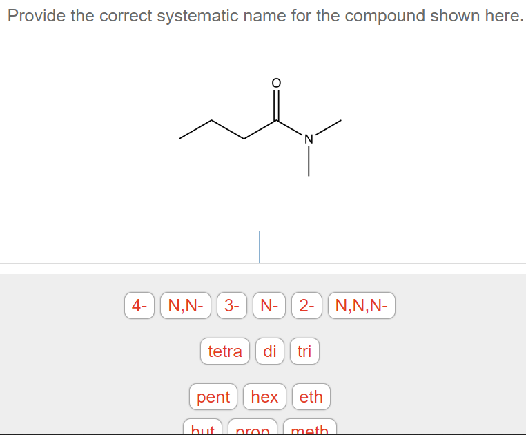 Solved Provide the correct systematic name for the compound | Chegg.com