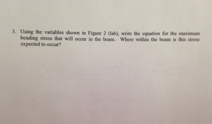 Solved FIG, 2 Flexural Test of Wood | Chegg.com