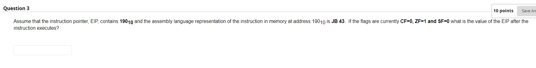 Solved Question 1 Assume that the instruction pointer, EIP, | Chegg.com