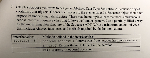 Solved 7. (30 pts) Suppose you want to design an Abstract | Chegg.com