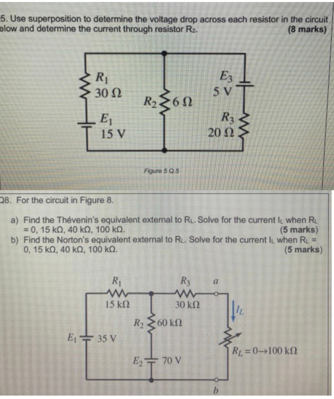 Solved Use superposition to determine the voltage drop | Chegg.com