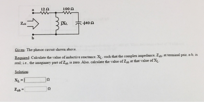 Solved Given: The phasor circuit shown above. Required | Chegg.com