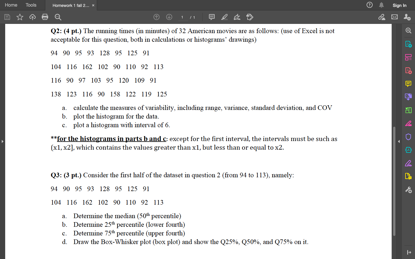 Solved Home Tools Homework 1 Fall 2 X Sign In 1 1 П