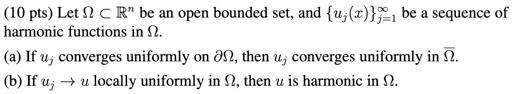 Solved (10 pts) Let S2C " be an open bounded set, and | Chegg.com
