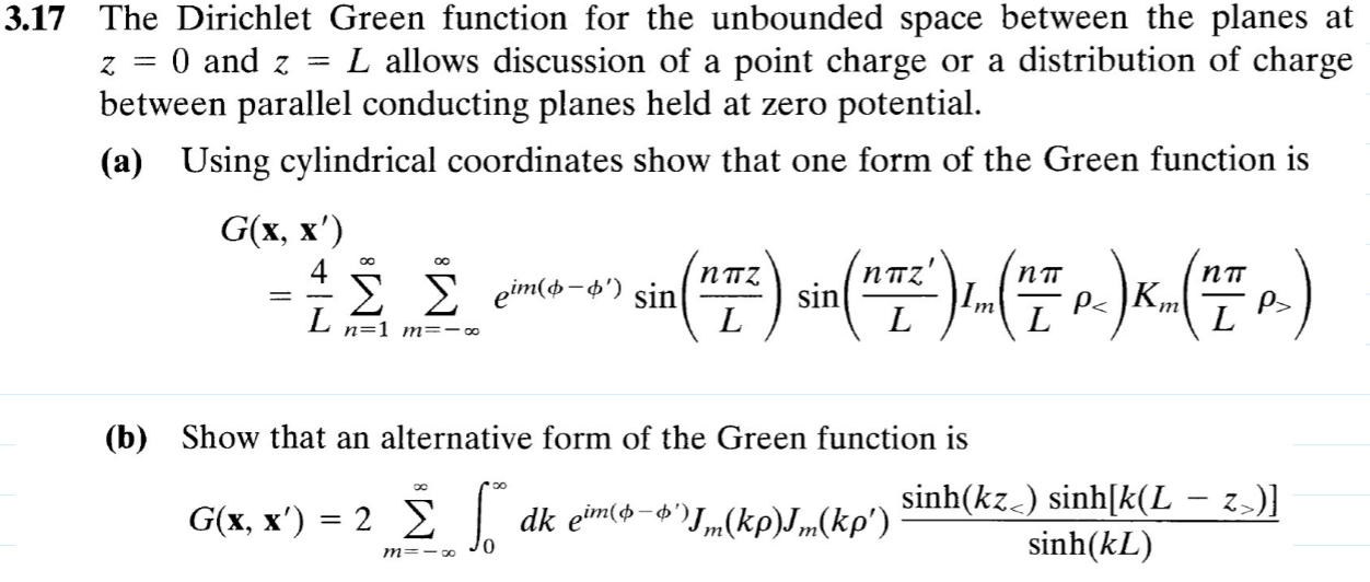 The Dirichlet Green function for the unbounded space | Chegg.com