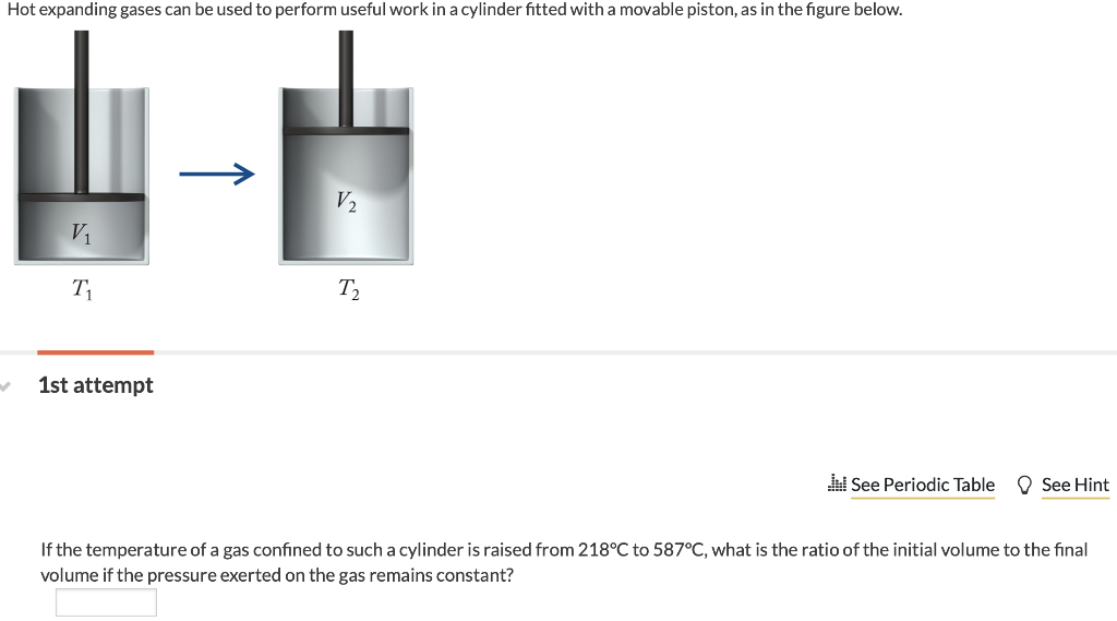 Solved Hot expanding gases can be used to perform useful | Chegg.com