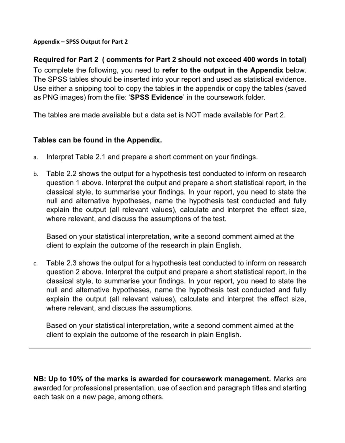 Solved Task 1: Statistical Consulting [30 Marks] A local | Chegg.com