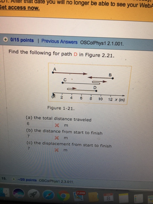 Solved Find the following for path D in Figure 2.21. (a) | Chegg.com