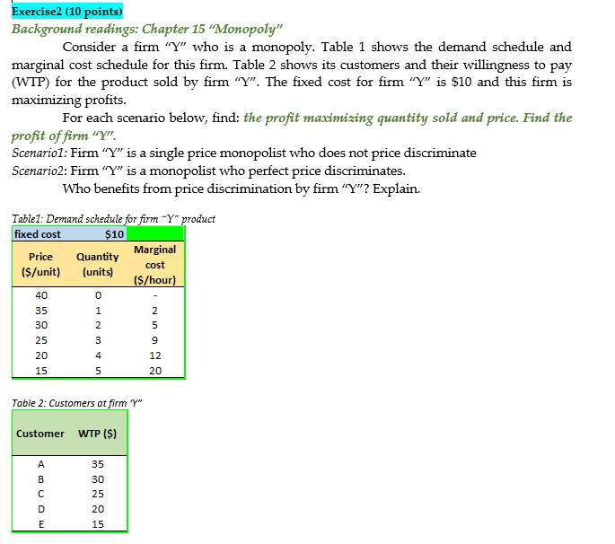 Solved Exercise2 (10 points) Background readings: Chapter 15 | Chegg.com