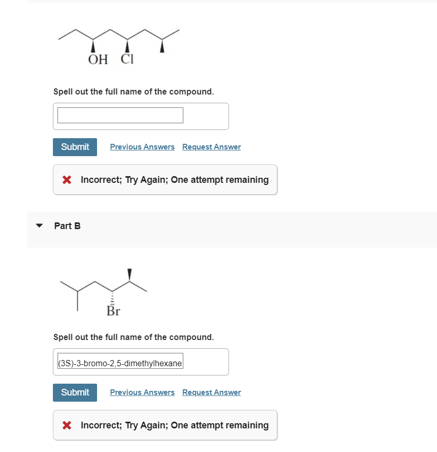 Solved Spell out the full name of the compound. Using the | Chegg.com