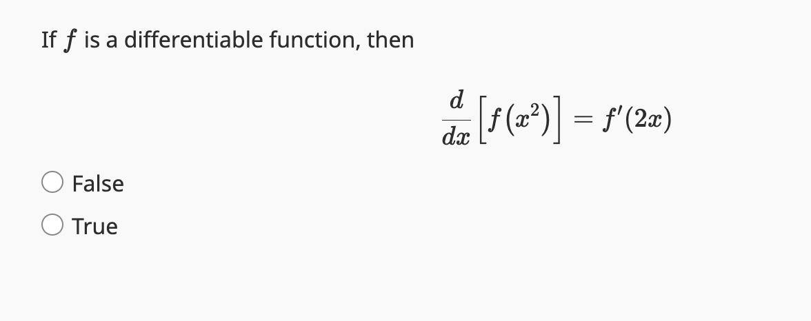 Solved If f is a differentiable function, then | Chegg.com