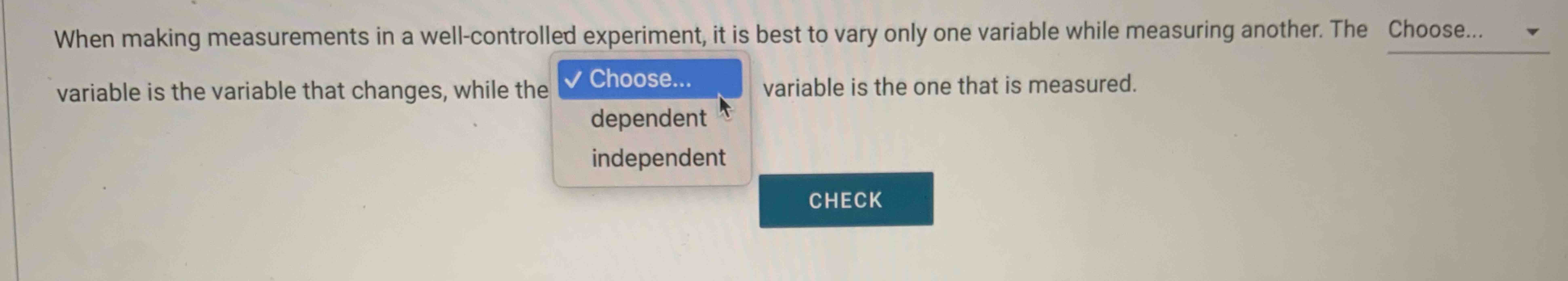 Solved When making measurements in a well-controlled | Chegg.com