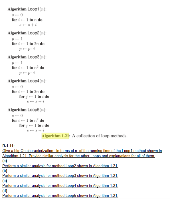Solved Algorithm Loop1n 800 For I 1 To N Do S8 5185