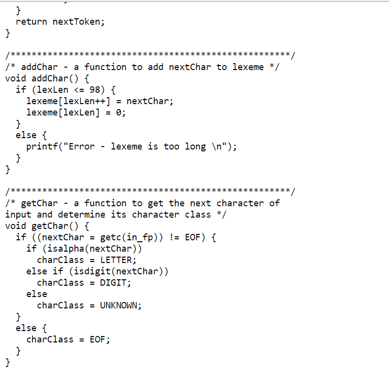 Solved /* lookup - a tunction to lookup operators and | Chegg.com