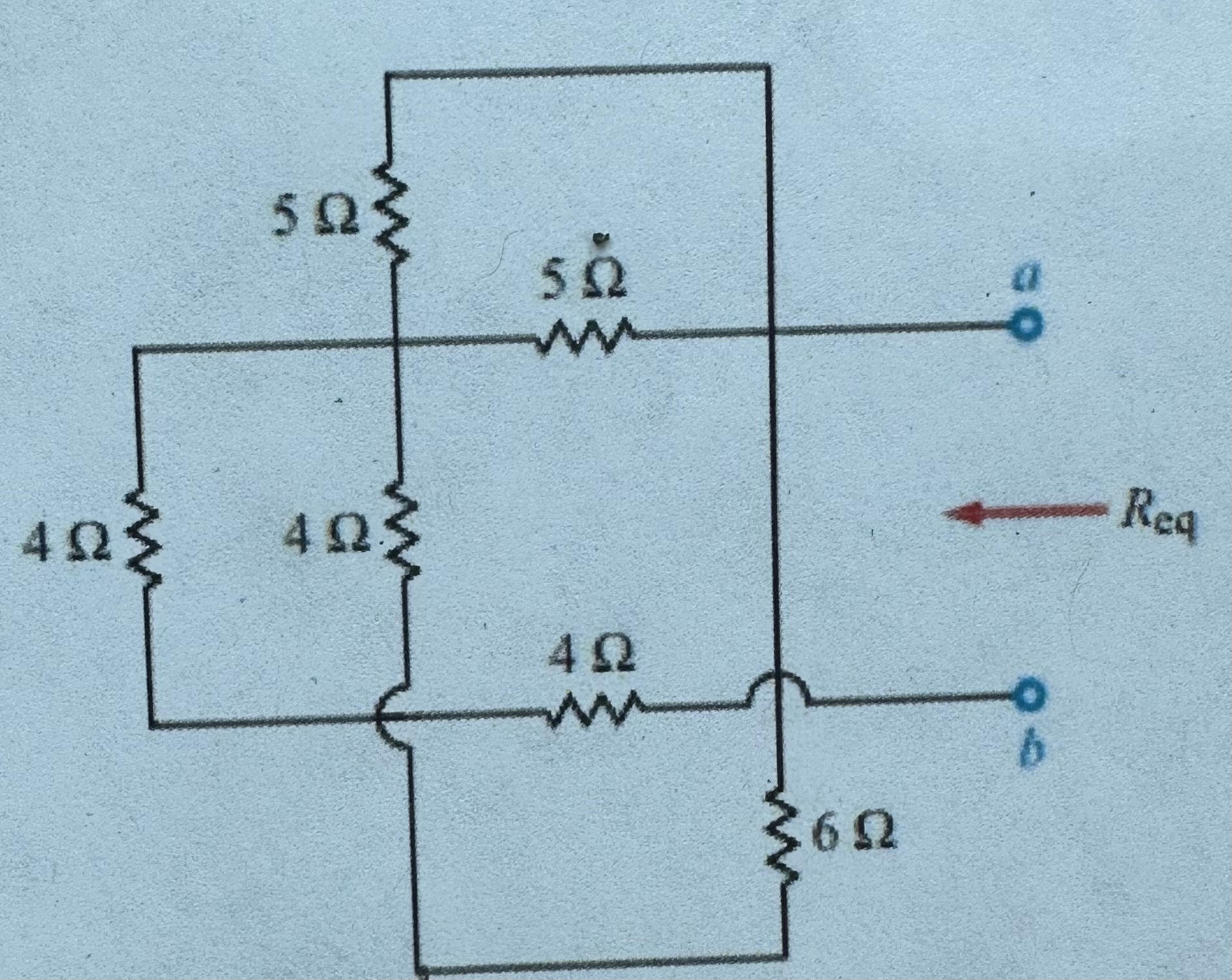 Solved Determine Req In The Circuit Below