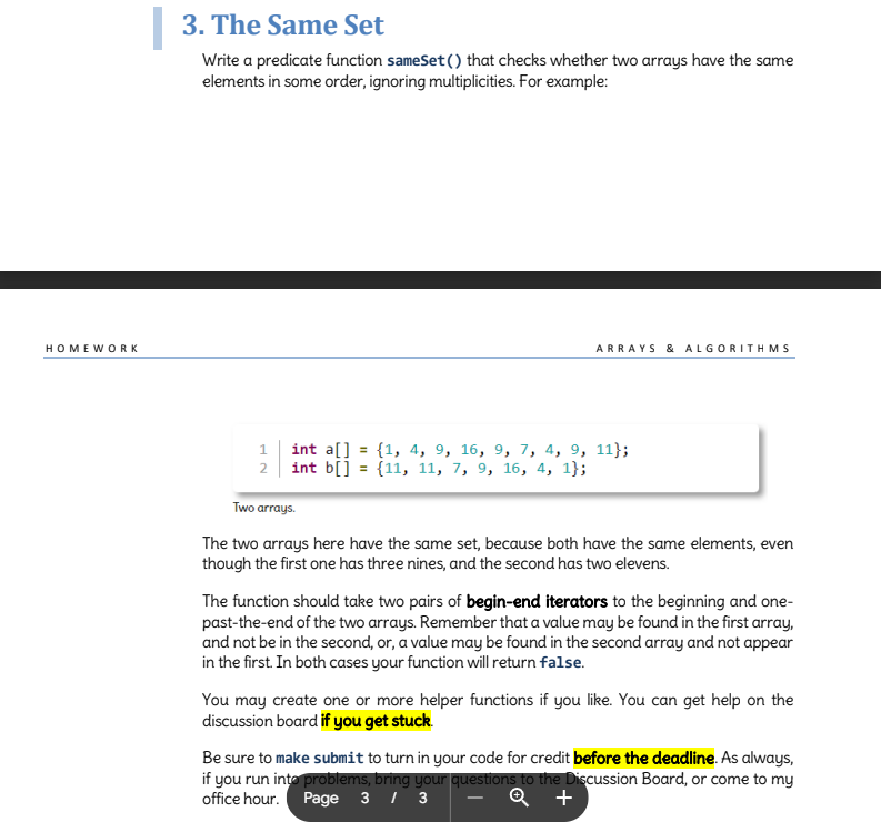 Solved 3 The Same Set Write A Predicate Function Sameset 2920