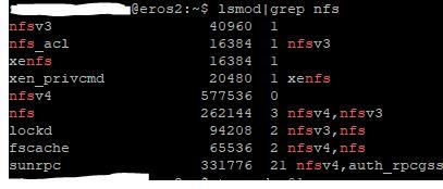nfsv3 nfs acl xenfs ken_privcmd nfsv4 nfs lockd | Chegg.com