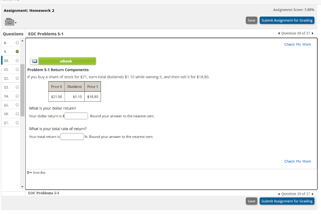 Solved Assignment: Homework 2 Questions EOC Problems 5-1 8. | Chegg.com