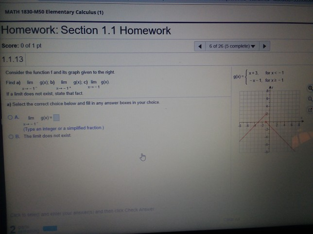 Solved MATH 1830-M50 Elementary Calculus (1) Homework: | Chegg.com