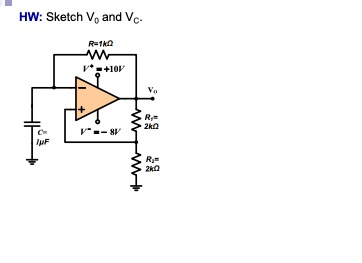 Solved HW : Sketch V0 and VC | Chegg.com