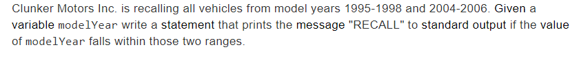 Write an iflelse statement that compares the variable | Chegg.com