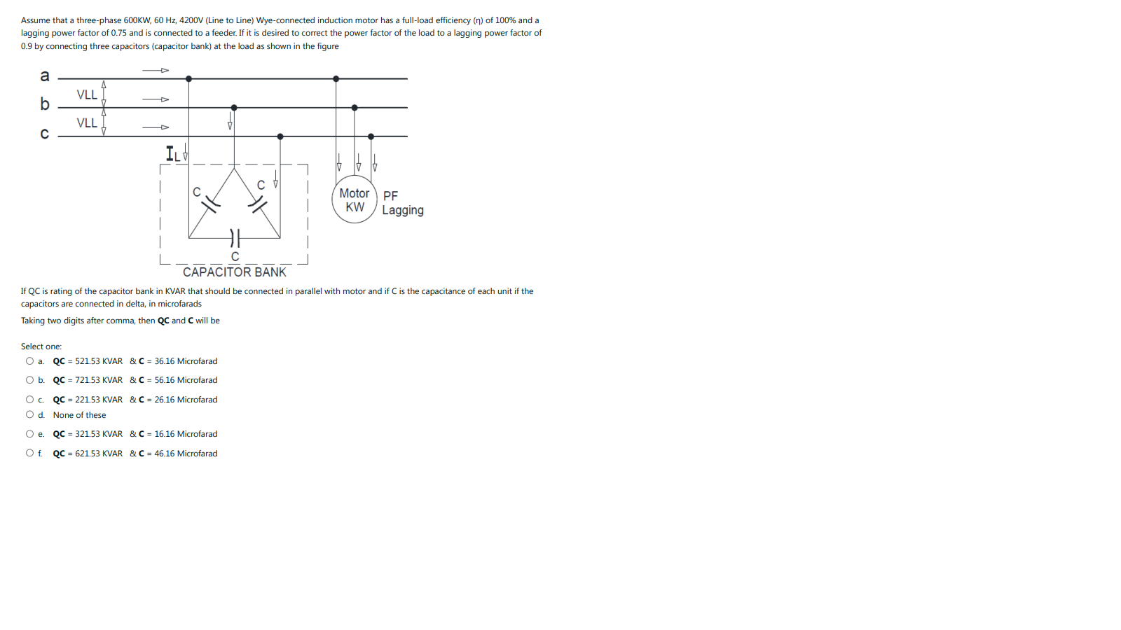 Solved Assume that a three-phase 600KW,60 Hz,4200 V (Line to | Chegg.com