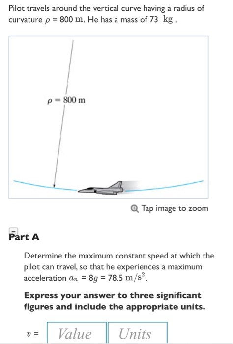 Solved Pilot travels around the vertical curve having a | Chegg.com