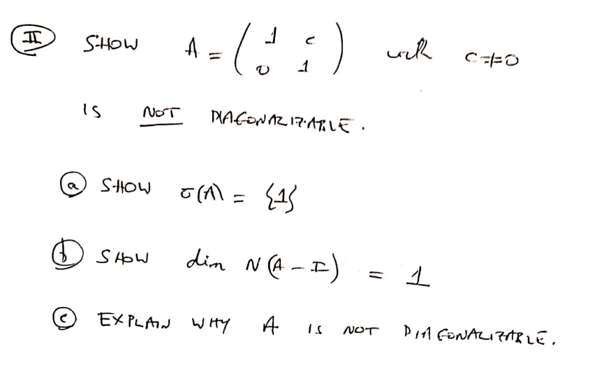 Solved Solve (a) to (c) please. With A = (1 c; 0 1) with c | Chegg.com