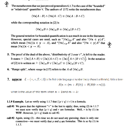 Solved The metatheorem that we just proved generalizes 6.1.7 | Chegg.com