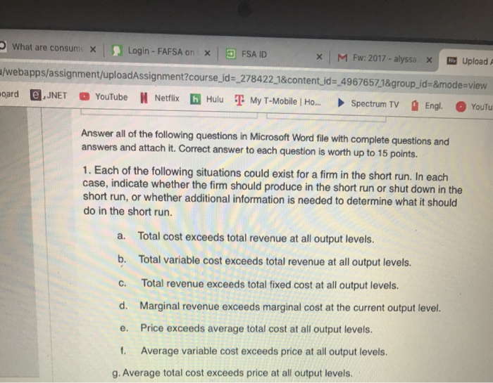 Solved What are consum: Login-FAFSA on x | | M Fw: | Chegg.com