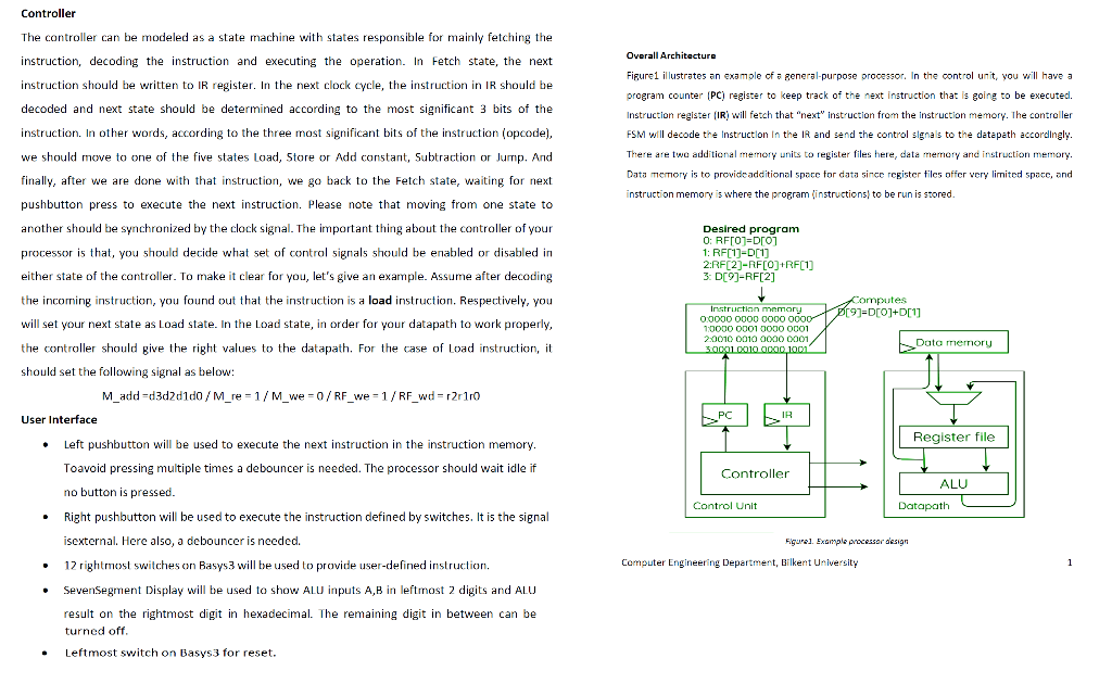 SUB: DIGITAL DESİGN Q: Controller's High-Level State | Chegg.com