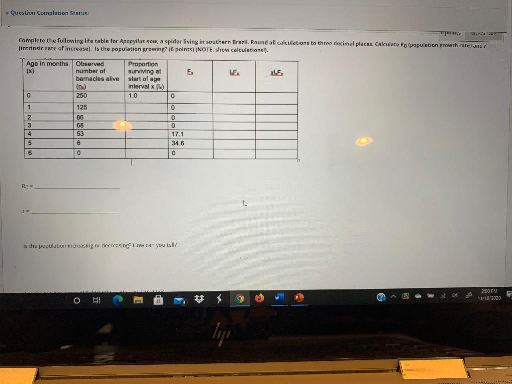 Question Completion Status: o pointsSave Answer | Chegg.com