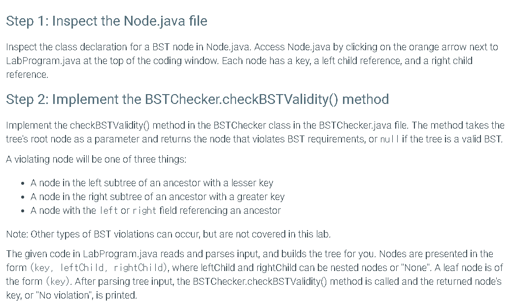 Solved Step 1 Inspect The Node Java File Inspect The Class