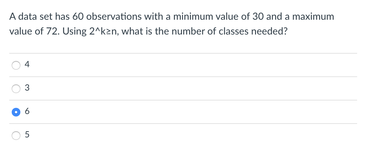 Solved A data set has 60 observations with a minimum value | Chegg.com
