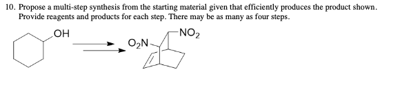 Solved Propose a multi-step synthesis from the starting | Chegg.com