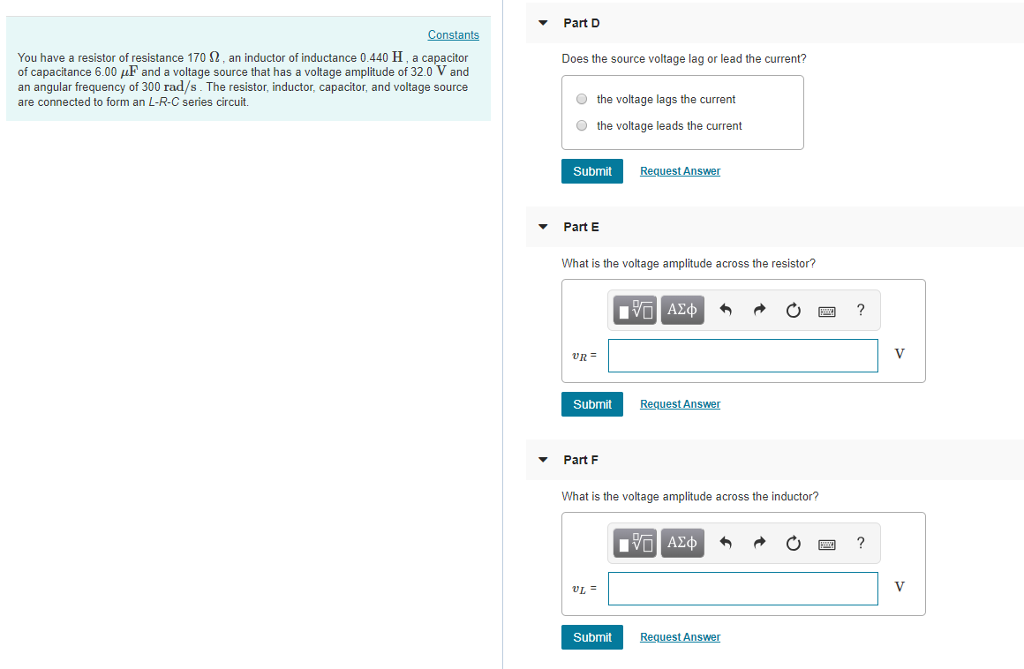 Solved Constants Part A You have a resistor of resistance | Chegg.com