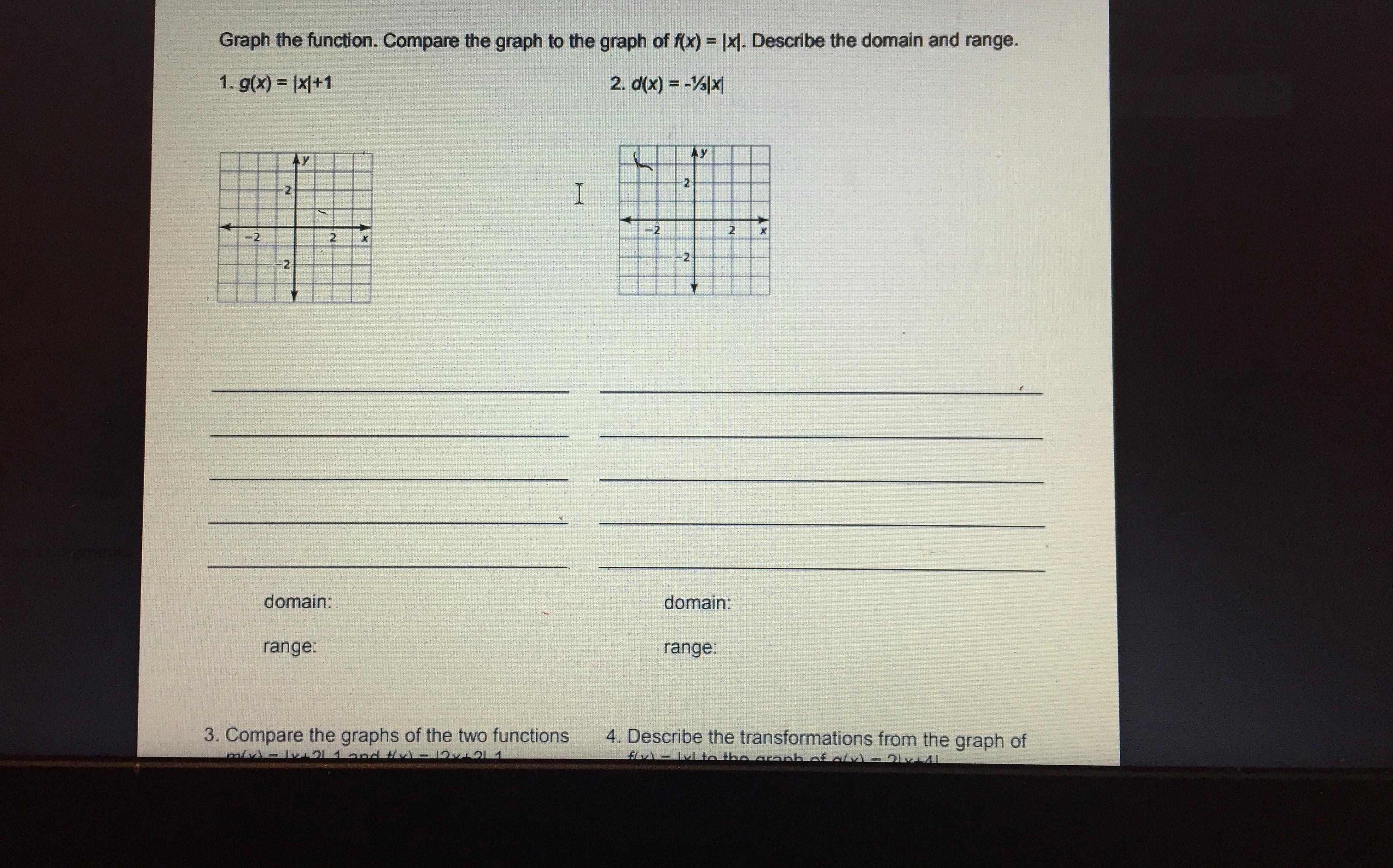 Solved Graph the function. Compare the graph to the graph of | Chegg.com