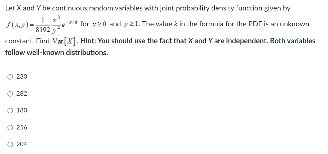 Solved Let X and Y be continuous random variables with joint | Chegg.com