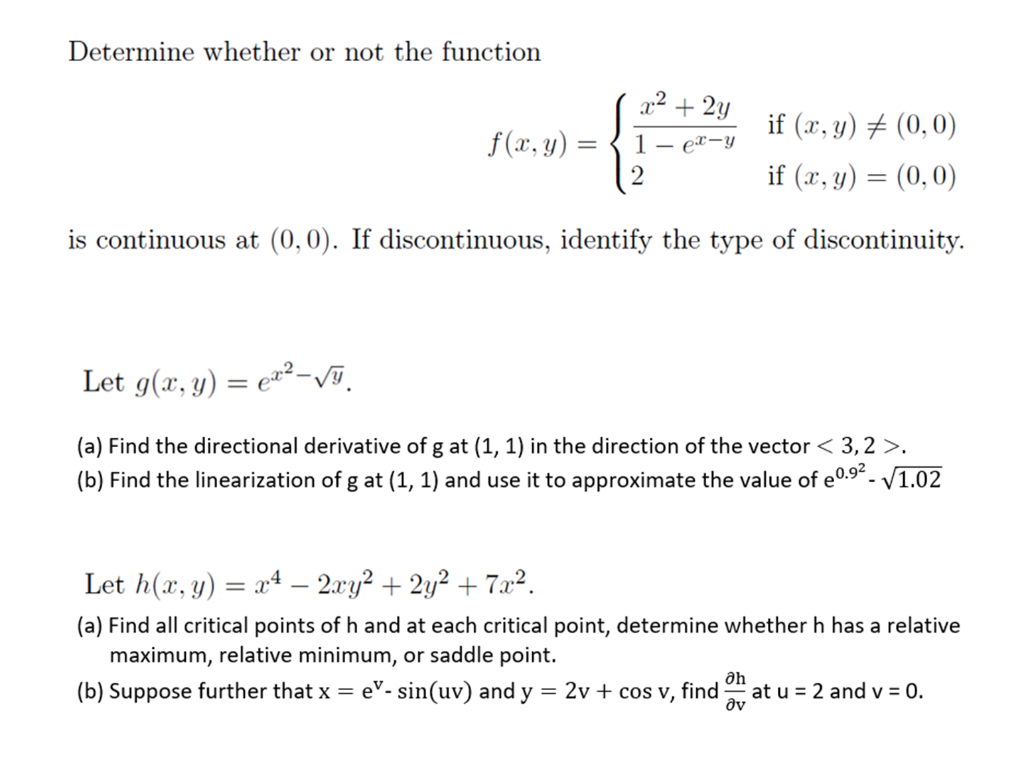 Solved Determine whether or not the function 22 + 2y f(x, y) | Chegg.com