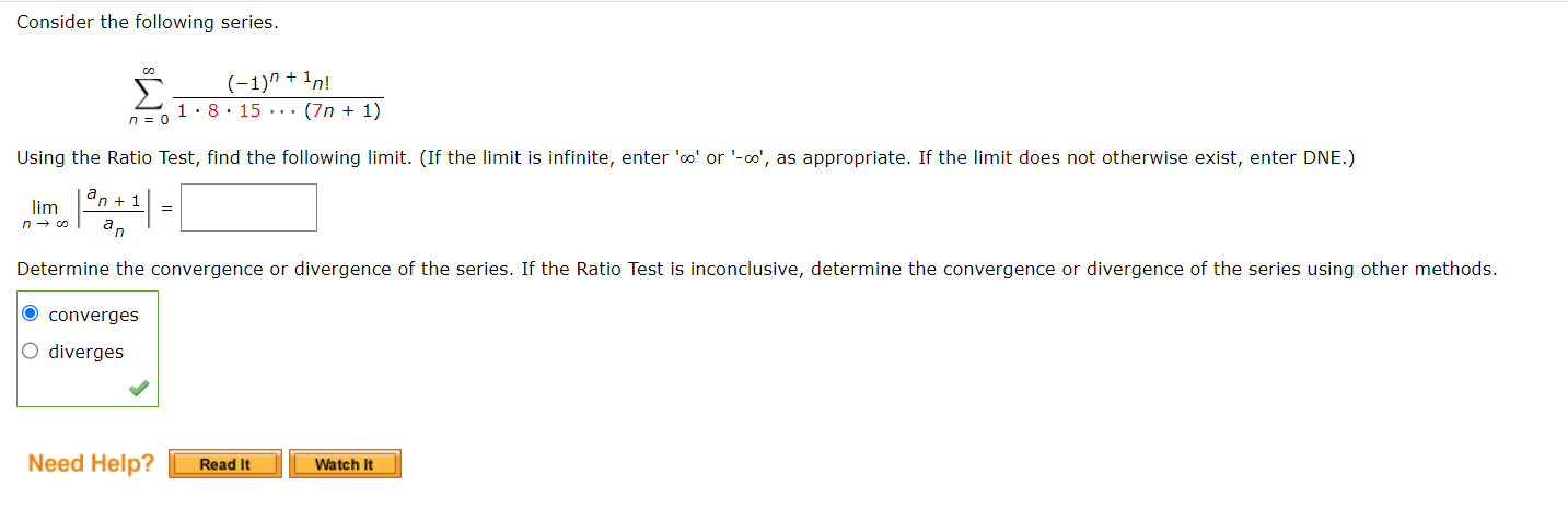 Solved Consider the following series. | Chegg.com