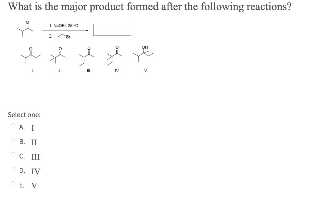 Solved What is the product formed in the following reaction? | Chegg.com